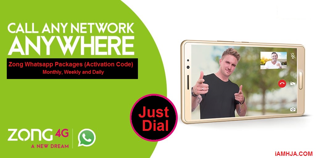 Zong Whatsapp Packages - Monthly, Weekly and Daily