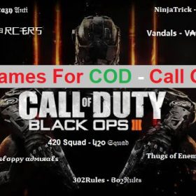 1500+ Best PUBG, COD, & COC Clan Names+UserNames